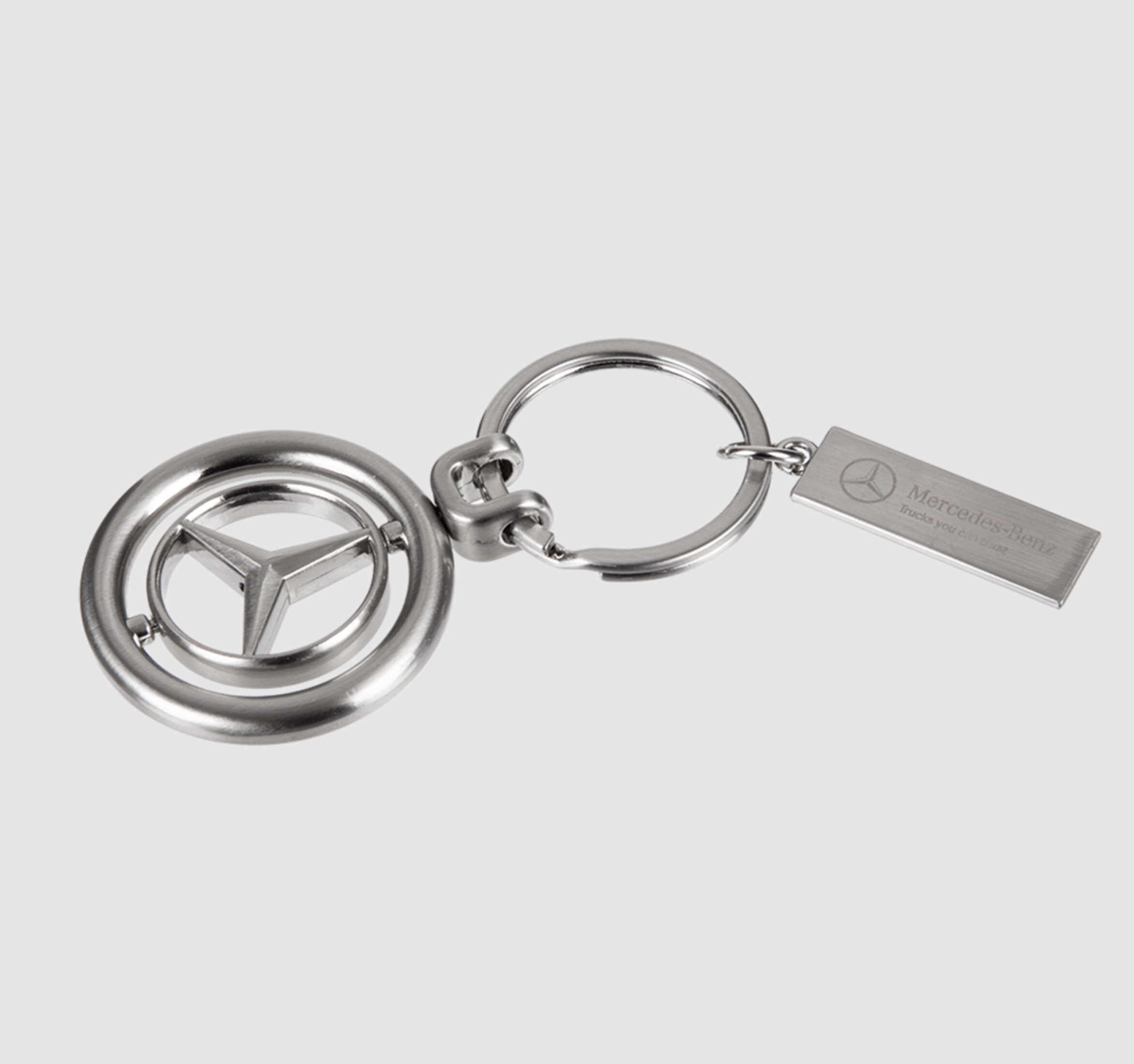 Mercedes-benz Trucks You Can Trust Actros Silver Metal Keychain Keyring ...