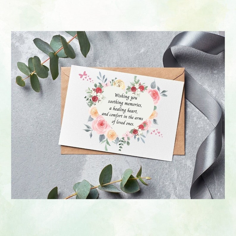 DIGITAL DOWNLOAD- Loving Sympathy Card; Loss of Mom Card; Condolences ...