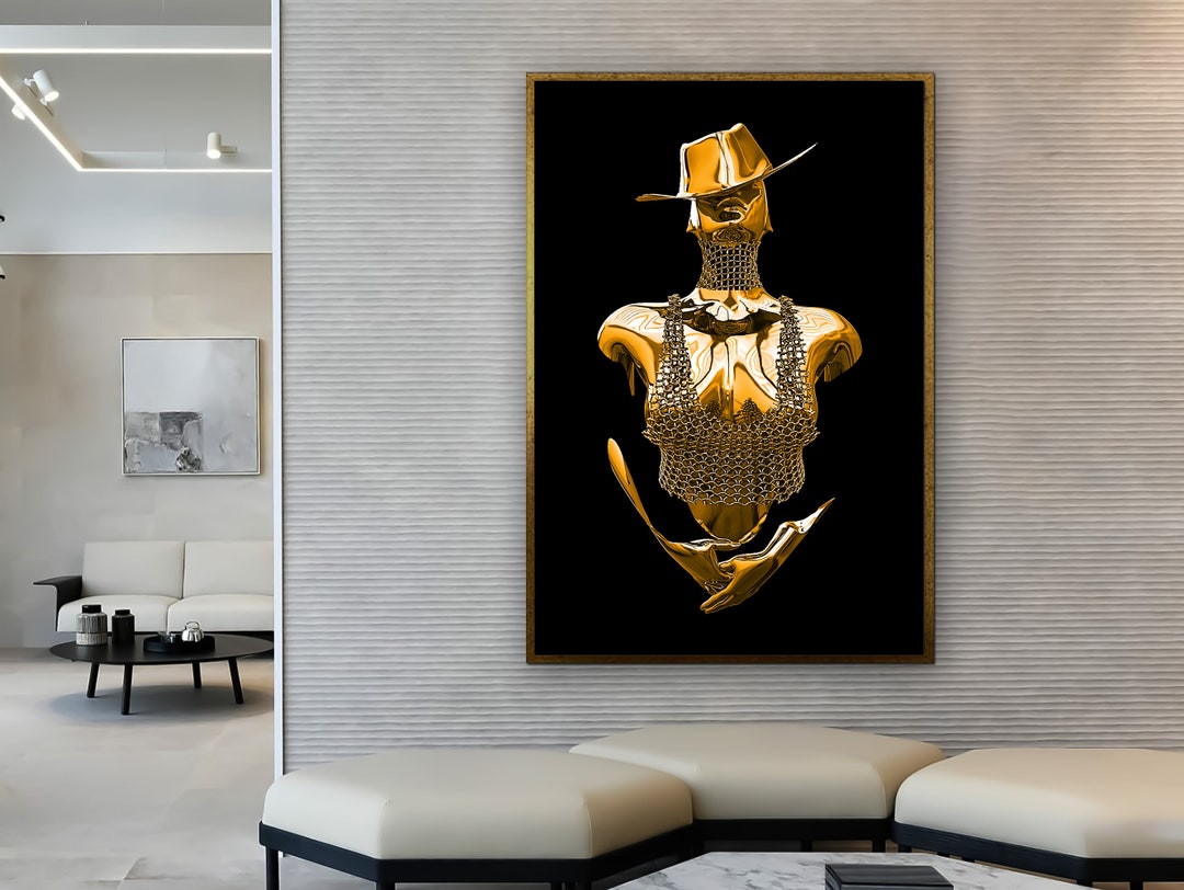 Majestic Guardiangolden Knight Armor Artwork Noble - Etsy