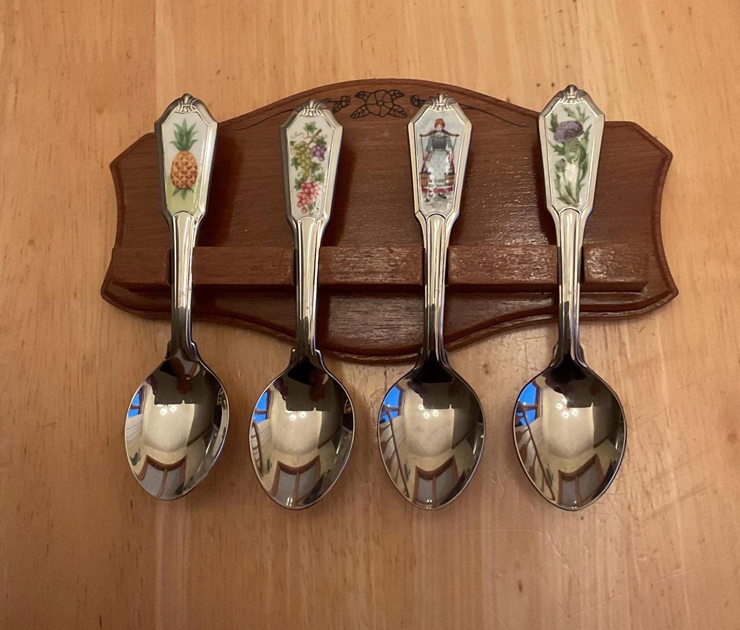 Avon 1985 Hospitality Series Sterling Silver Collectible Spoon Set of 4 ...