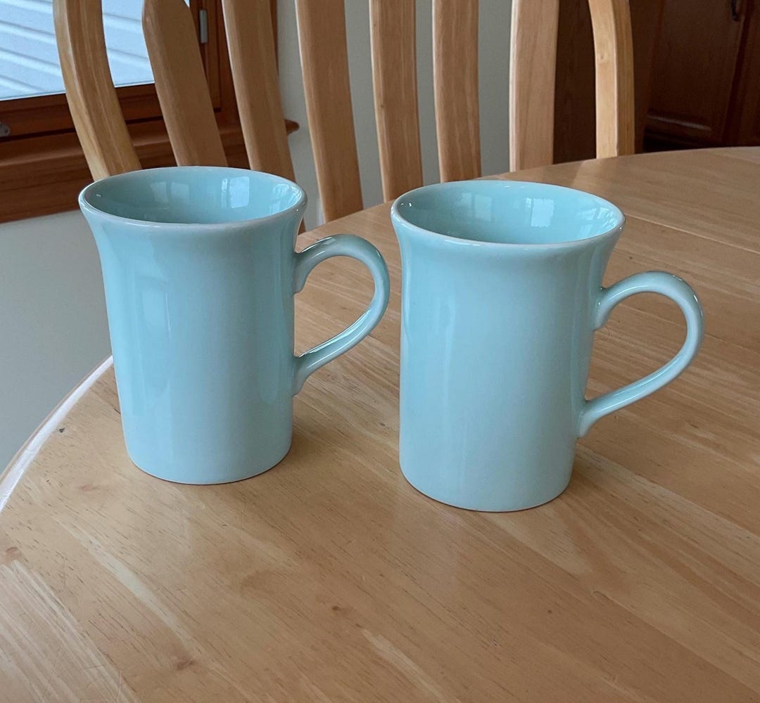 Coloroll Kilncraft English Mugs Set of 2 With Handles/6 Fluid Ounces ...