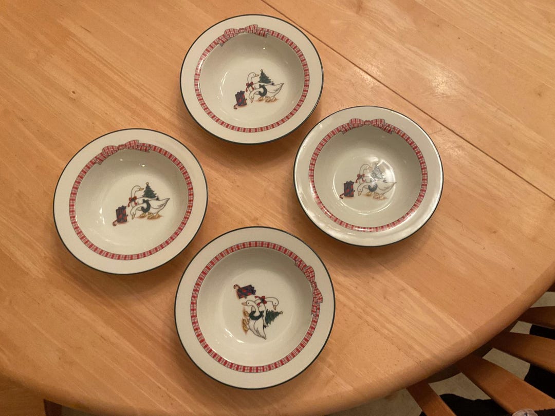Anchor Porcelain Dinnerware Holiday Memories C8400/115 Set of 4 - Etsy