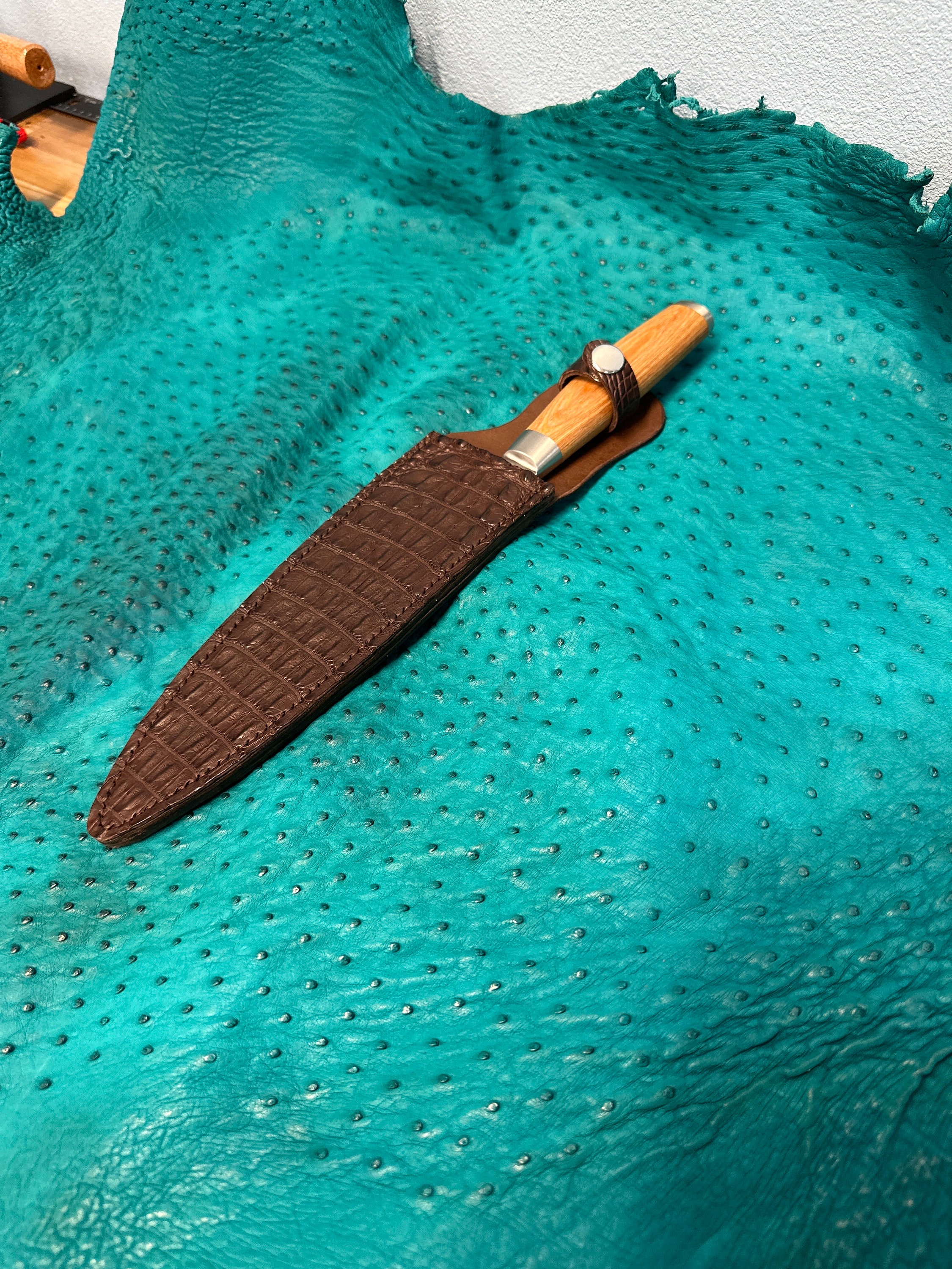 Custom Real Alligator Handmade Knife Sheath. - Etsy
