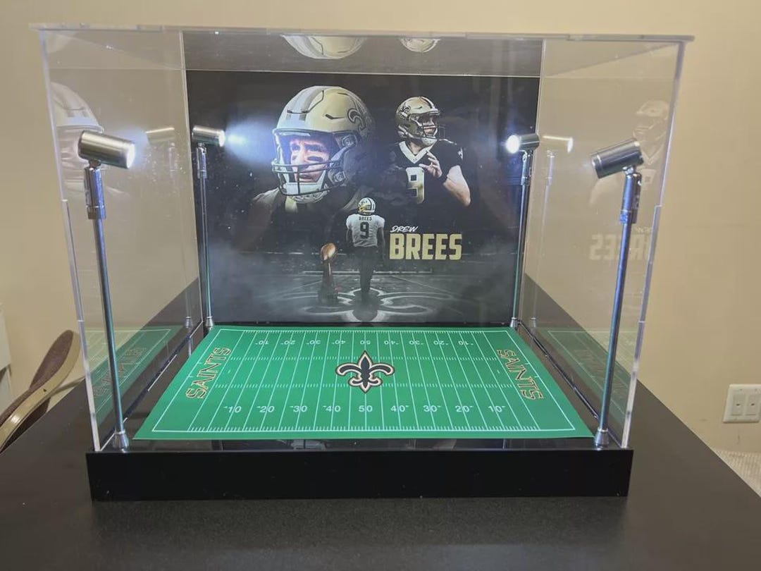 New Orleans Saints Custom Full Size Helmet Display With LED Lights - Etsy
