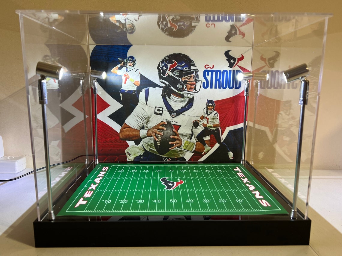 Houston Texans Custom Full Size Helmet Display With LED Lights - Etsy