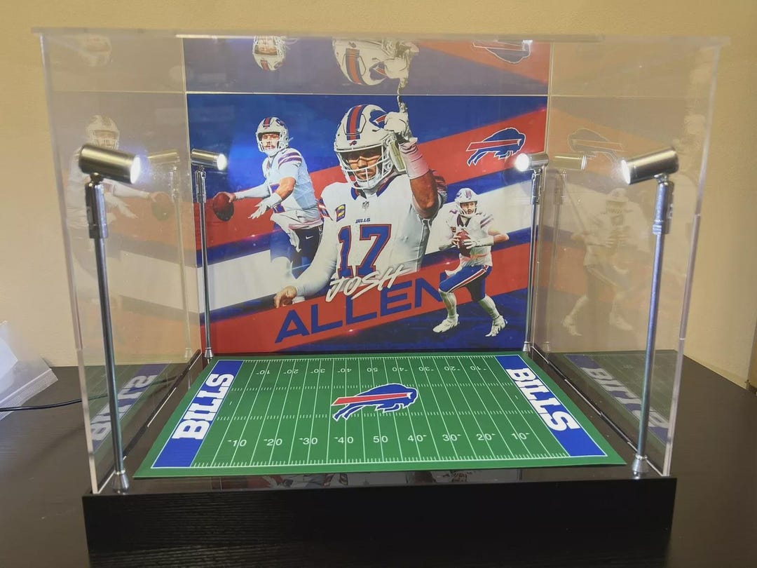 Buffalo Bills Custom Full Size Helmet Display With LED Lights - Etsy