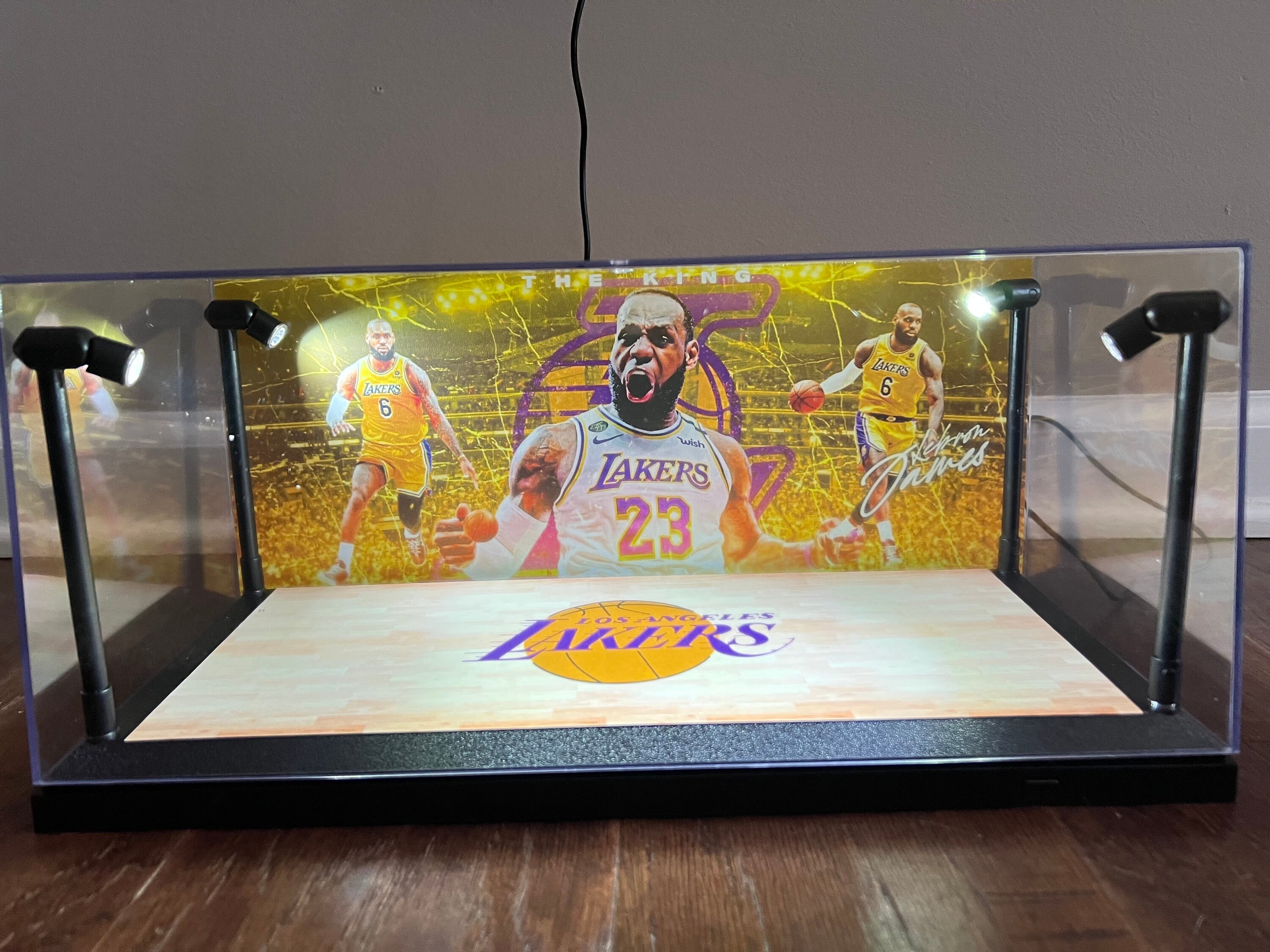 NBA Basketball Custom 2 Card PSA Display Case With LED Lights - Etsy