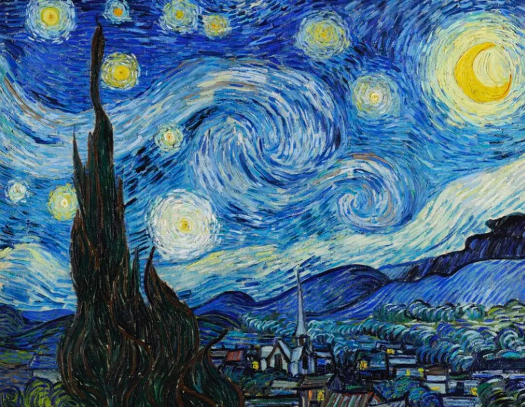 Starry Night Reproduction - Etsy