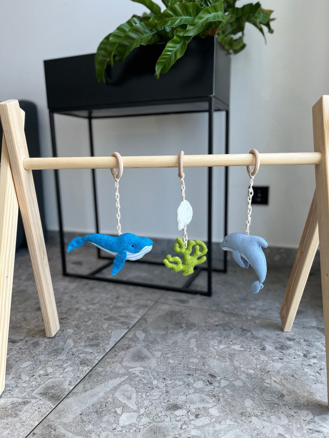 Marine Felt Baby Play Gym Toys: Whale, Dolphin, Seaweed - Etsy