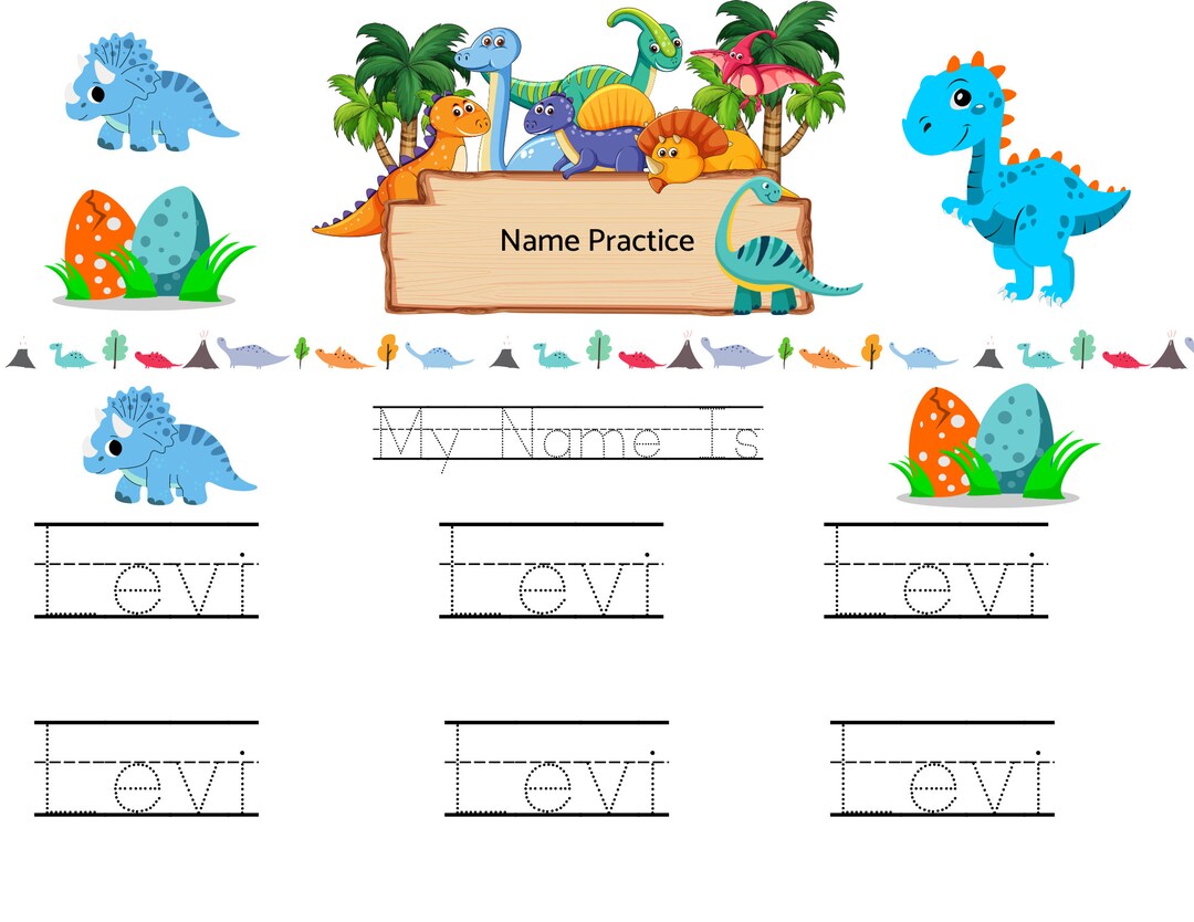 Customizable Name Tracing Sheet, Preschool Handwriting, Handwriting ...