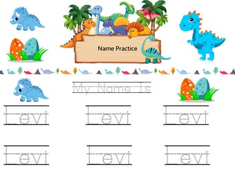 Customizable Name Tracing Sheet, Preschool Handwriting, Handwriting ...