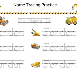 Customizable Name Tracing Sheet, Preschool Handwriting, Handwriting ...