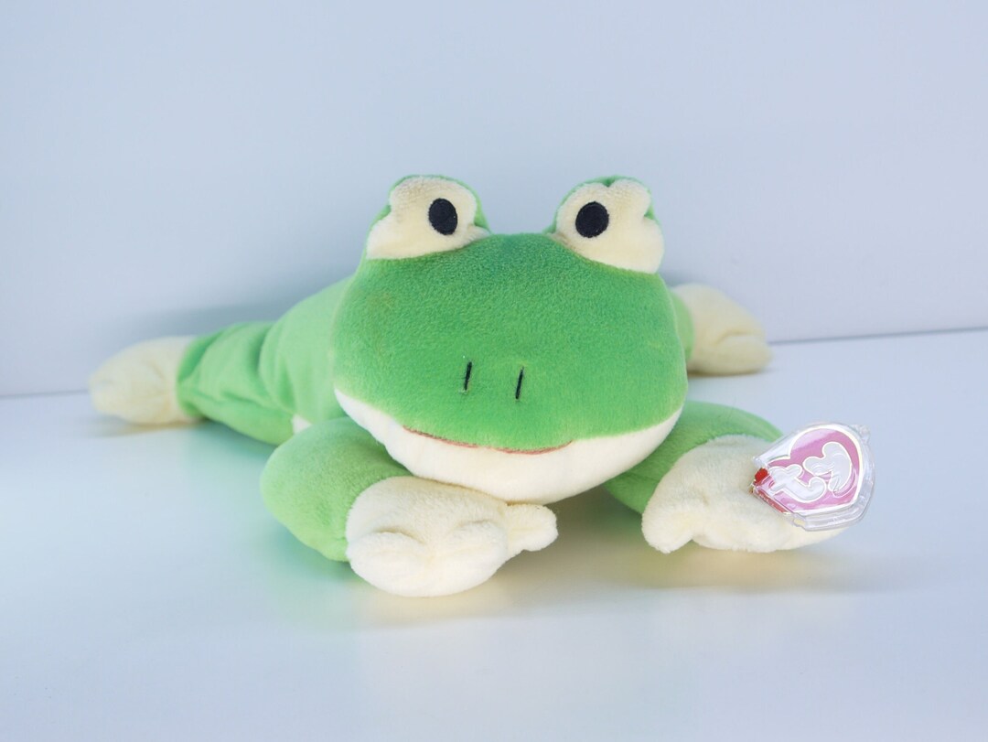 Ribbit the Green Frog 1997 TY Pillow Pal - Etsy
