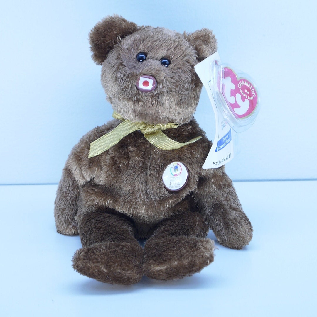 Champion the FIFA Bear soccer/football france, Argentina, USA, Japan TY ...