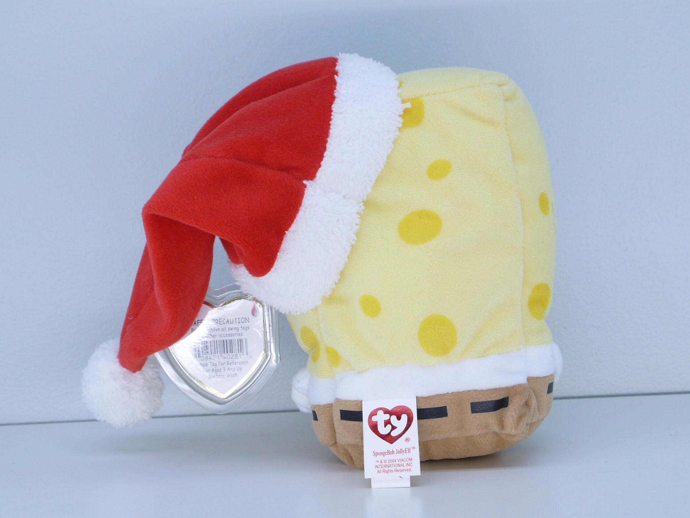 Spongebob Jolly Elf 2005 TY Beanie Baby - Etsy