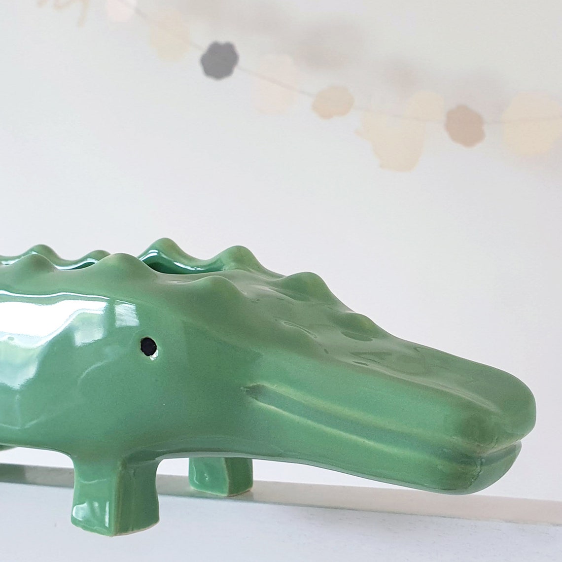 Crocodile Planter, Ceramic Animal Pot, Large Succulent Pot, Handmade in ...