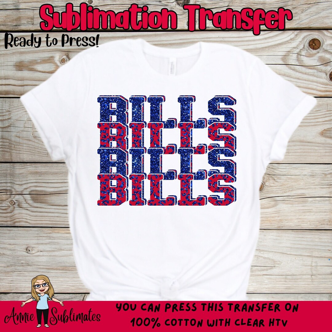 Buffalo Bills Football Sublimation Sheet, Ready to Press Sublimation ...