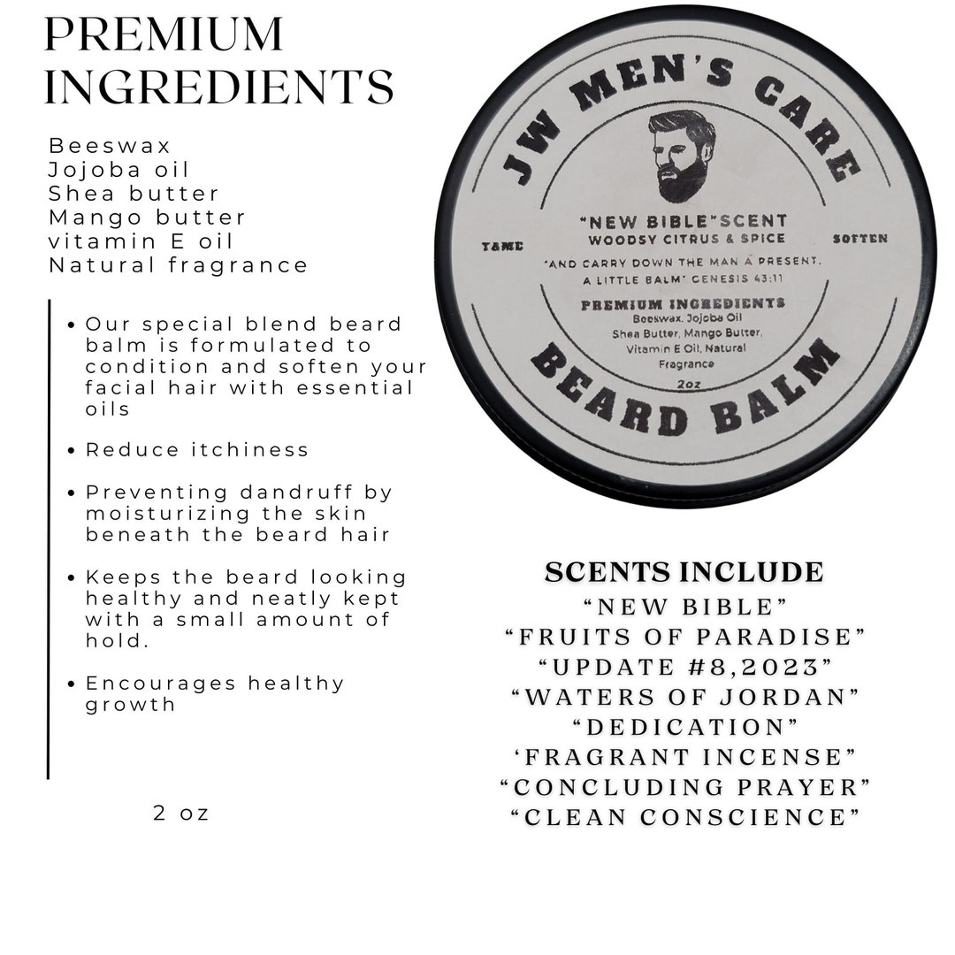 Jw Premium Beard Balm, JW Elders, Pioneer Gift, Gifts in Men JW ...