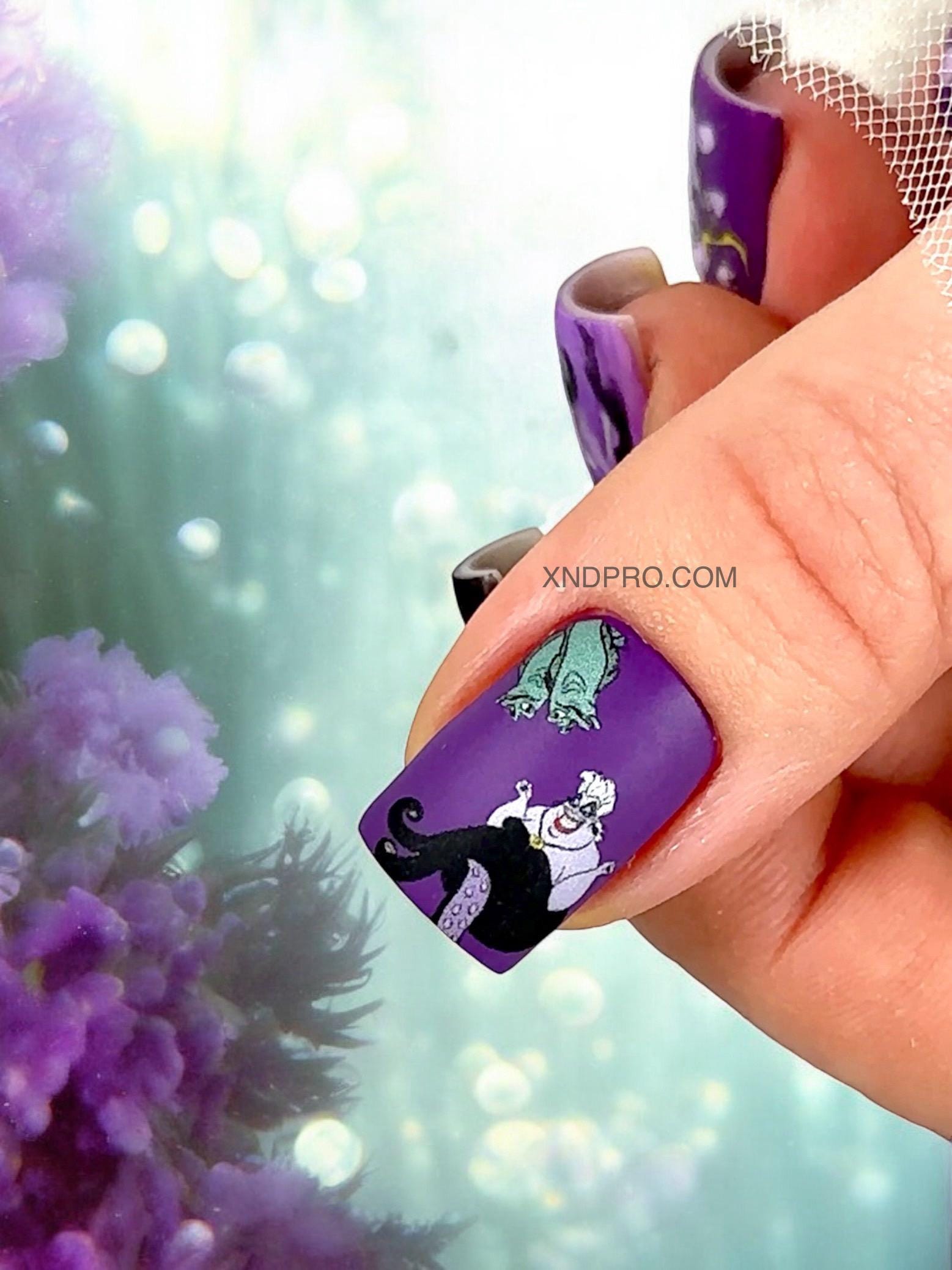 Nail Decal 2D the Sea Witch / Ursula Inspired / Villains / Water Nail ...