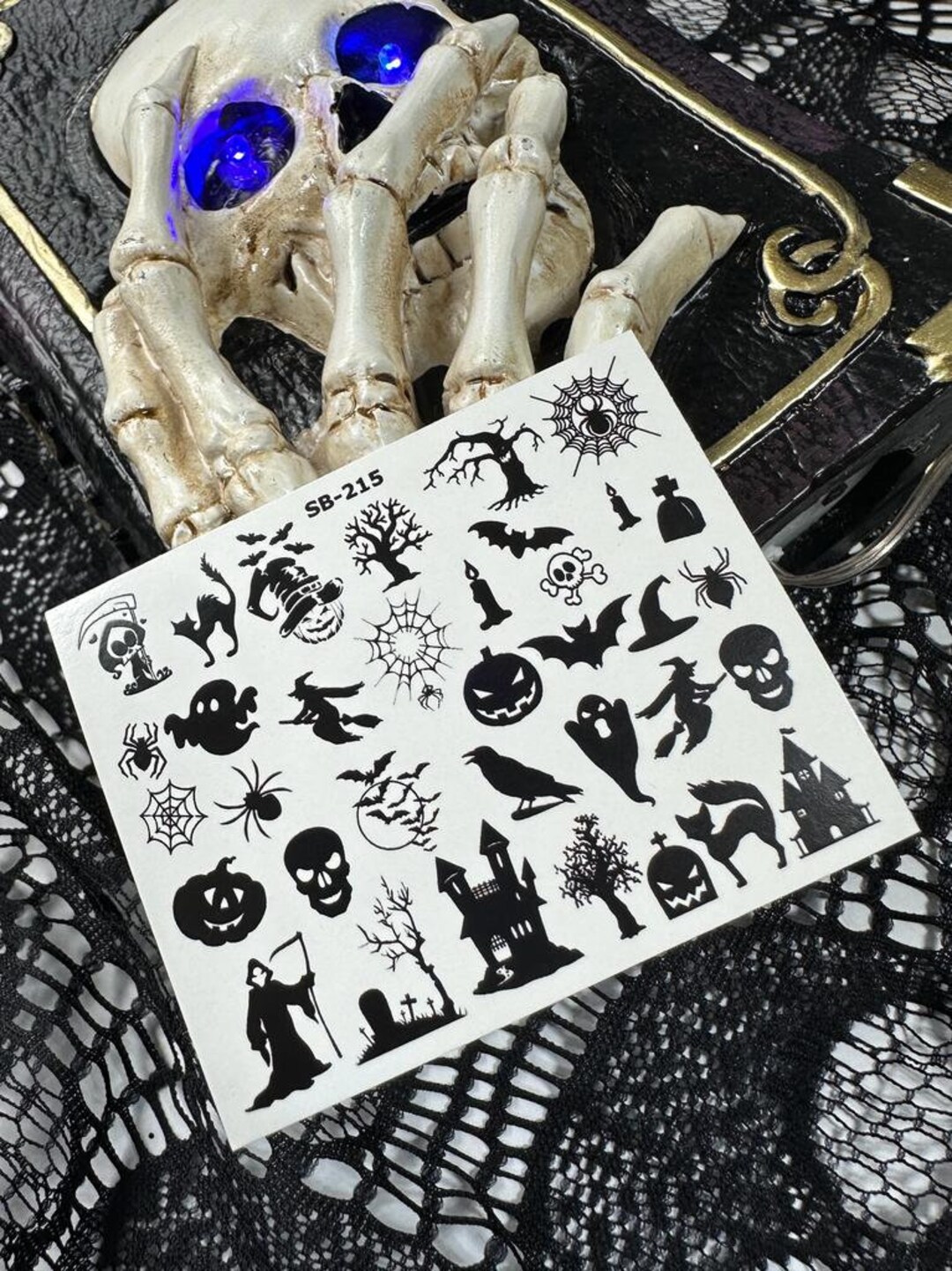 Nail Decal 2D /halloween / Haunted House/ Spooky /wicked/ Autumn/ Fall ...