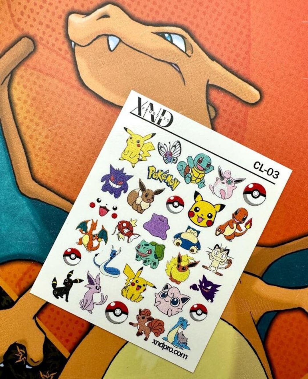 Nail Decal / Pokemon Inspired / Pokemon Nail / Water Nail Decals ...