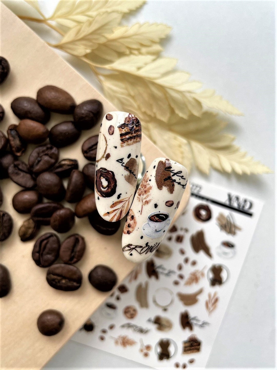 Sweets & Coffee Nail Art Decals, Waterslide Nail Stickers - Etsy