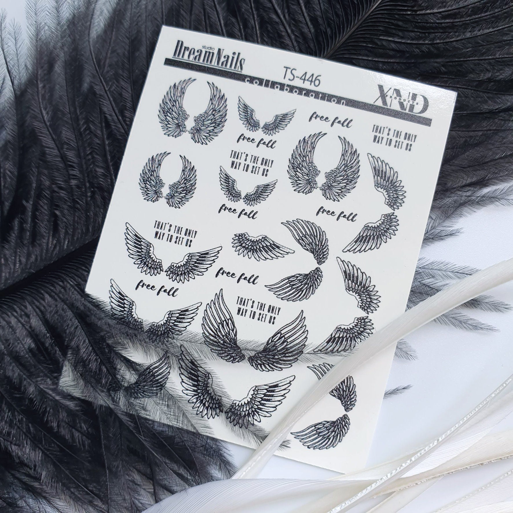 Nail Decal 2D / Angel Wings/ Mystical/ Angelic/ Nail - Etsy