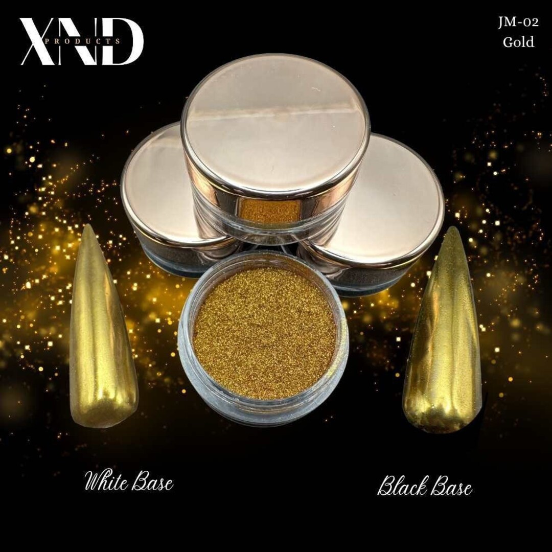 Gold Chrome, Magic Mirror Nail Powder, Christmas Chrome Nail, Mirror ...