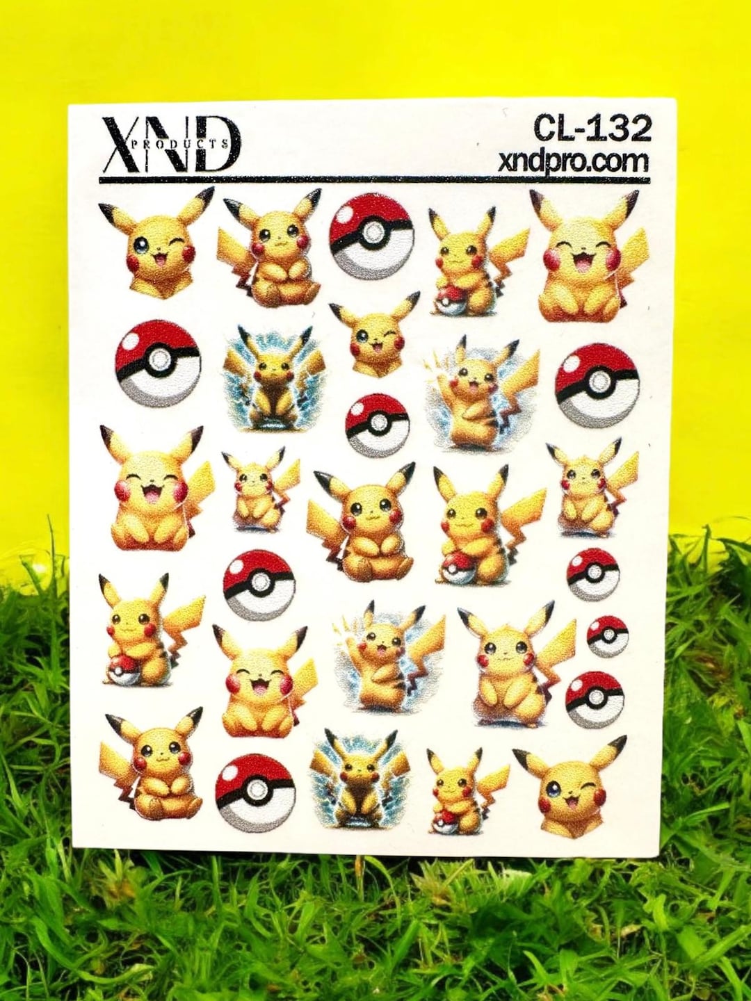 Nail Decal 2D Pokemon / Pikachu Nails / Water Nail Decals / Waterslide ...