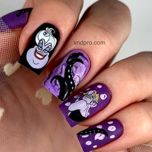 Nail Decal 2D the Sea Witch / Ursula Inspired / Villains / Water Nail ...