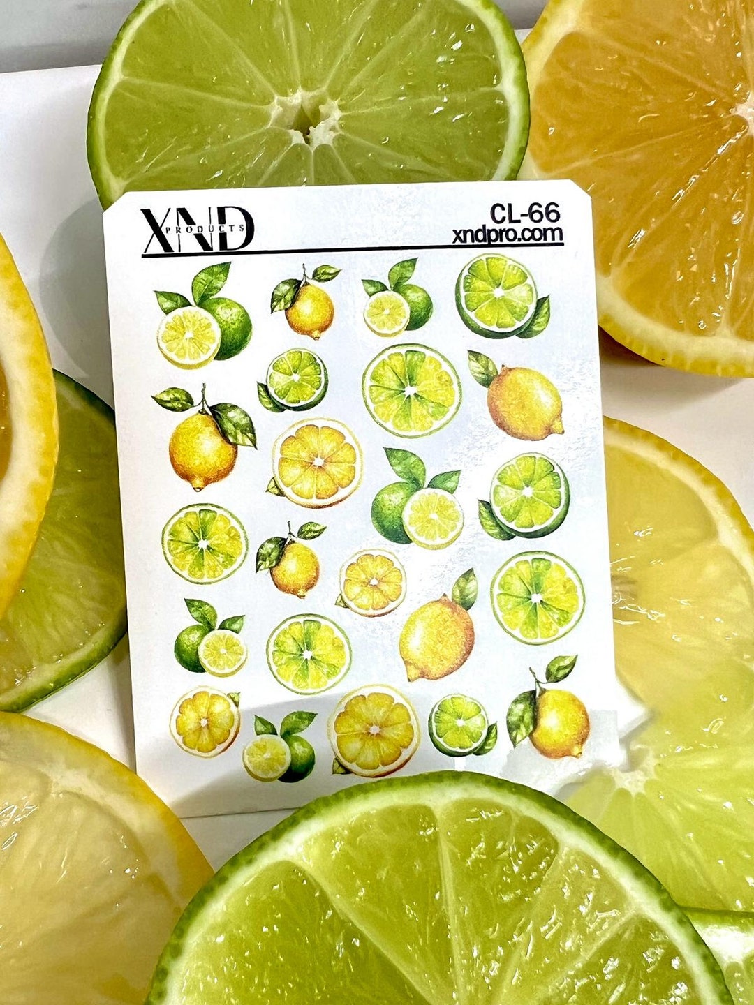 Lemon Citrus Nail Decals, Fruit Nail Art Stickers - Etsy