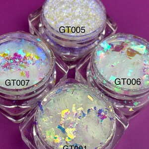 Opal Aurora Flakes, Opal Flake, Holographic Flakes, Unicorn Aurora ...
