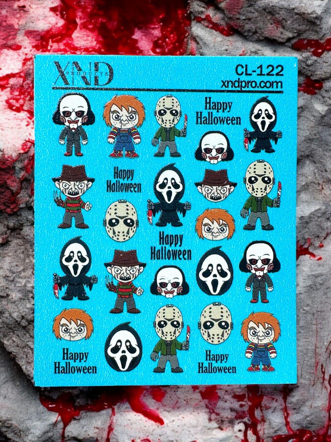 Nail Decal 2D / Horror Villains/ Halloween/ Movie Inspired/ Horror ...