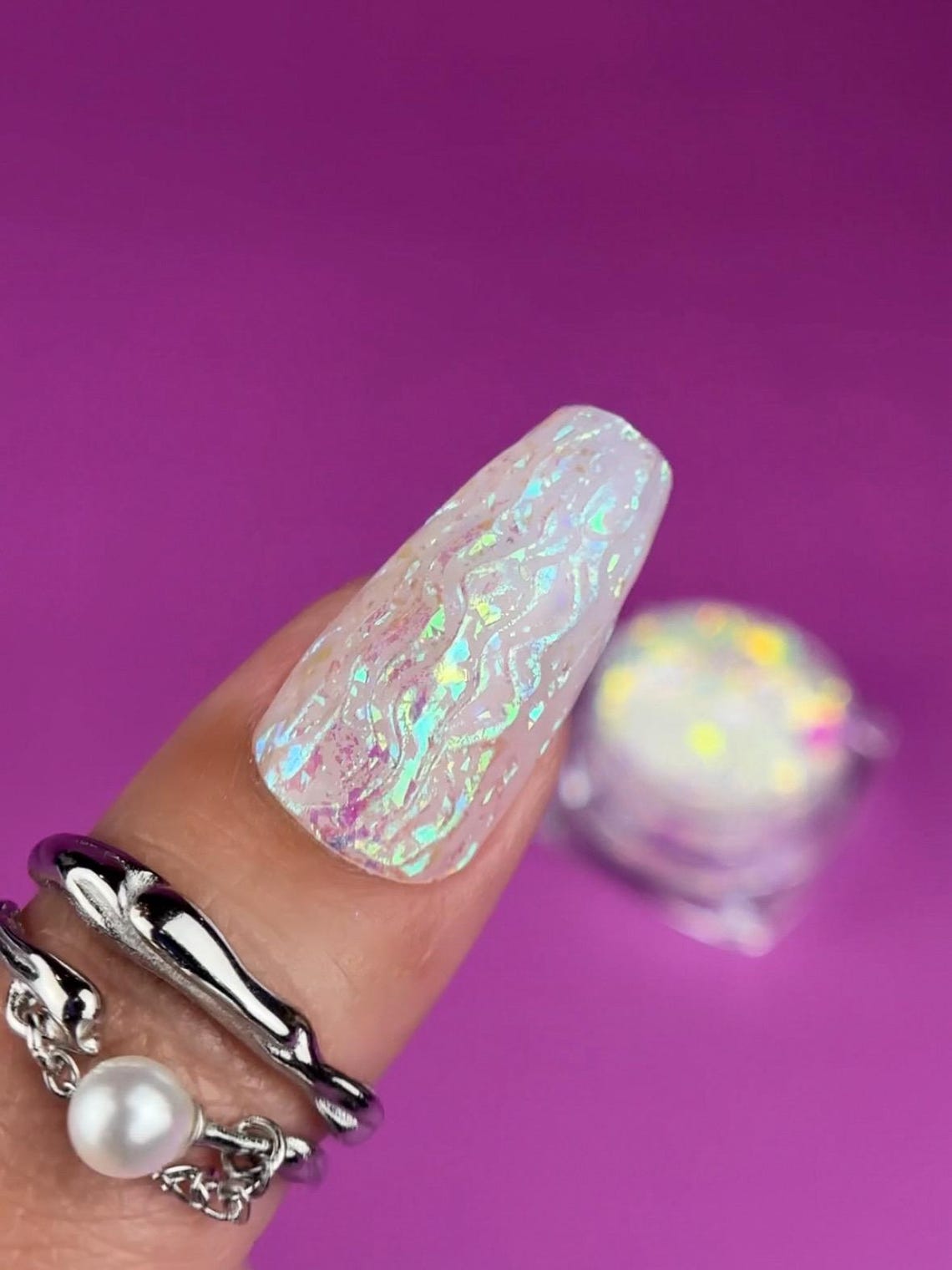 Opal Aurora Flakes, Opal Flake, Holographic Flakes, Unicorn Aurora ...