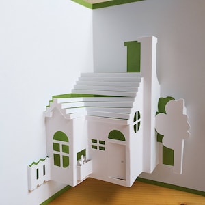 DIY Pop-up Housewarming Card Template | SVG & PDF Digital Download | 3D ...