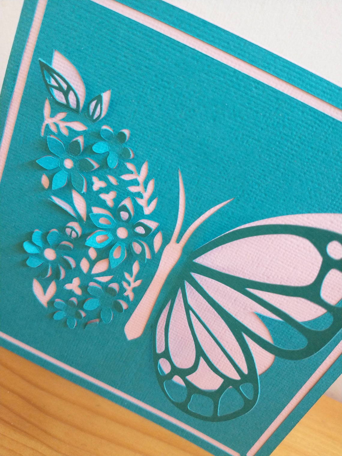 DIY 3D Butterfly Card Template SVG & PDF Digital Download 3D Paper ...