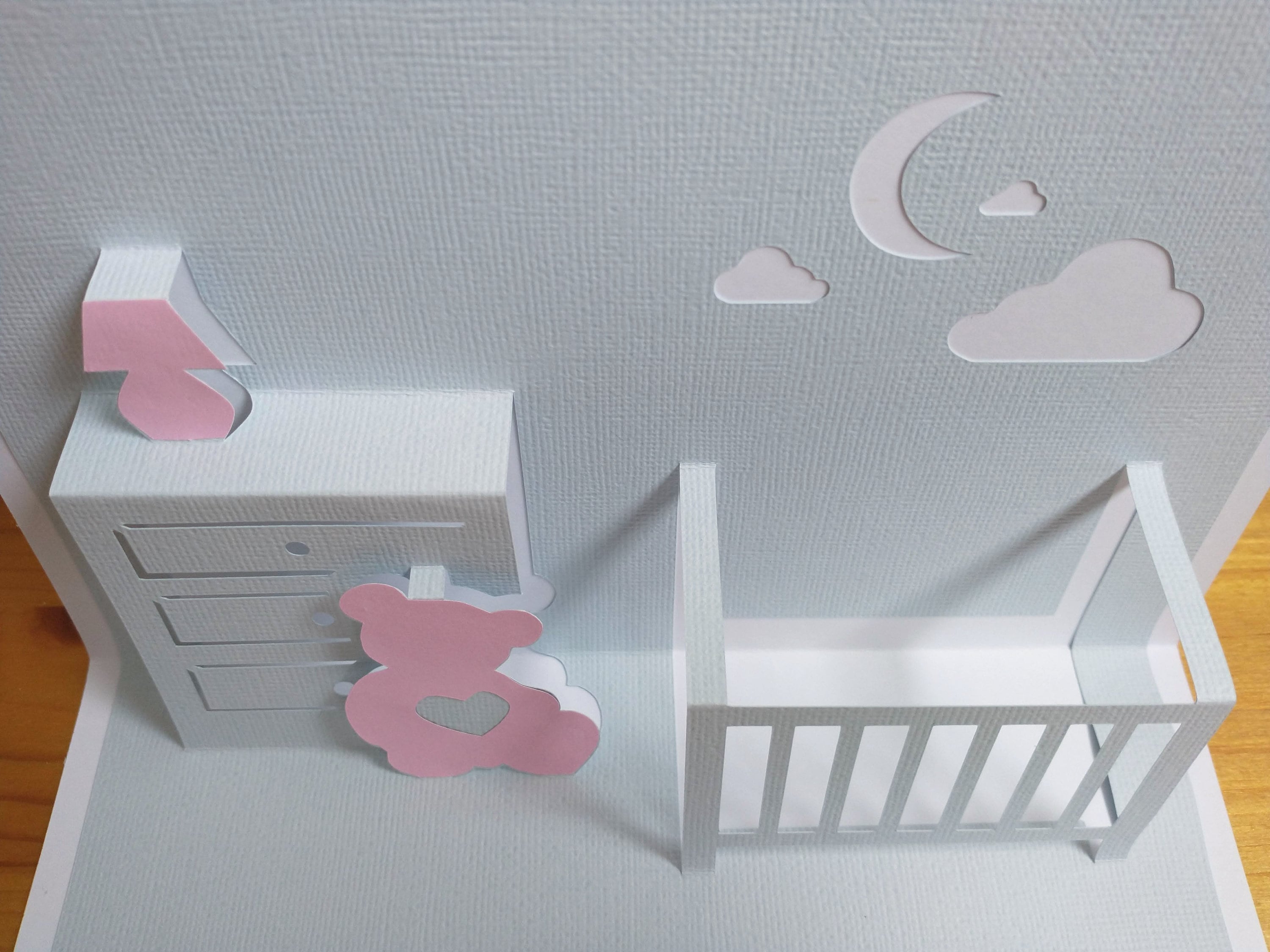 DIY Pop-up Baby Shower Mother-to-be Card Template | SVG & PDF Digital ...