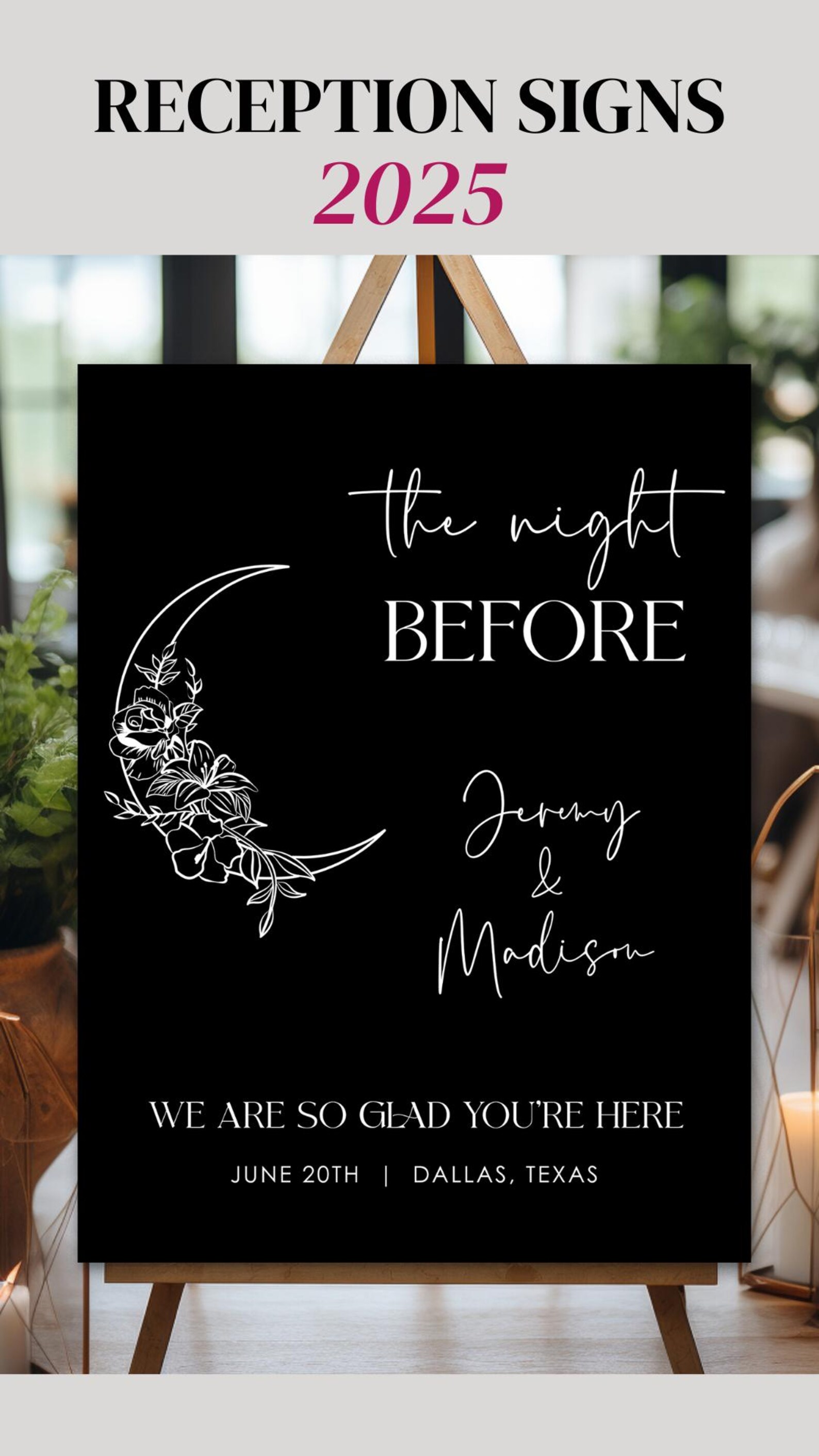 Blue the Night Before Sign for Wedding Blue Rehearsal Dinner Sign the ...