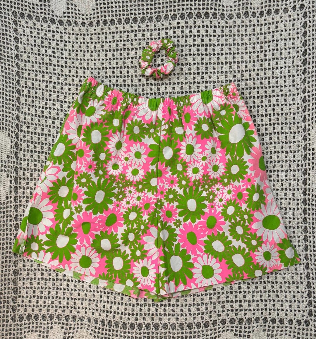 Flower Power Boxers 60s Fabric - Etsy