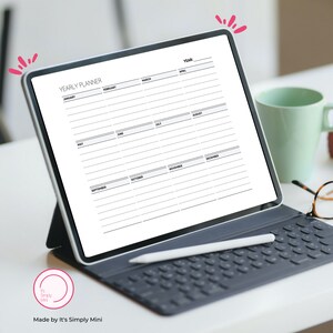 Printable Yearly Planner Bundle, A4, A5 and US Letter Sizes, Landscape ...
