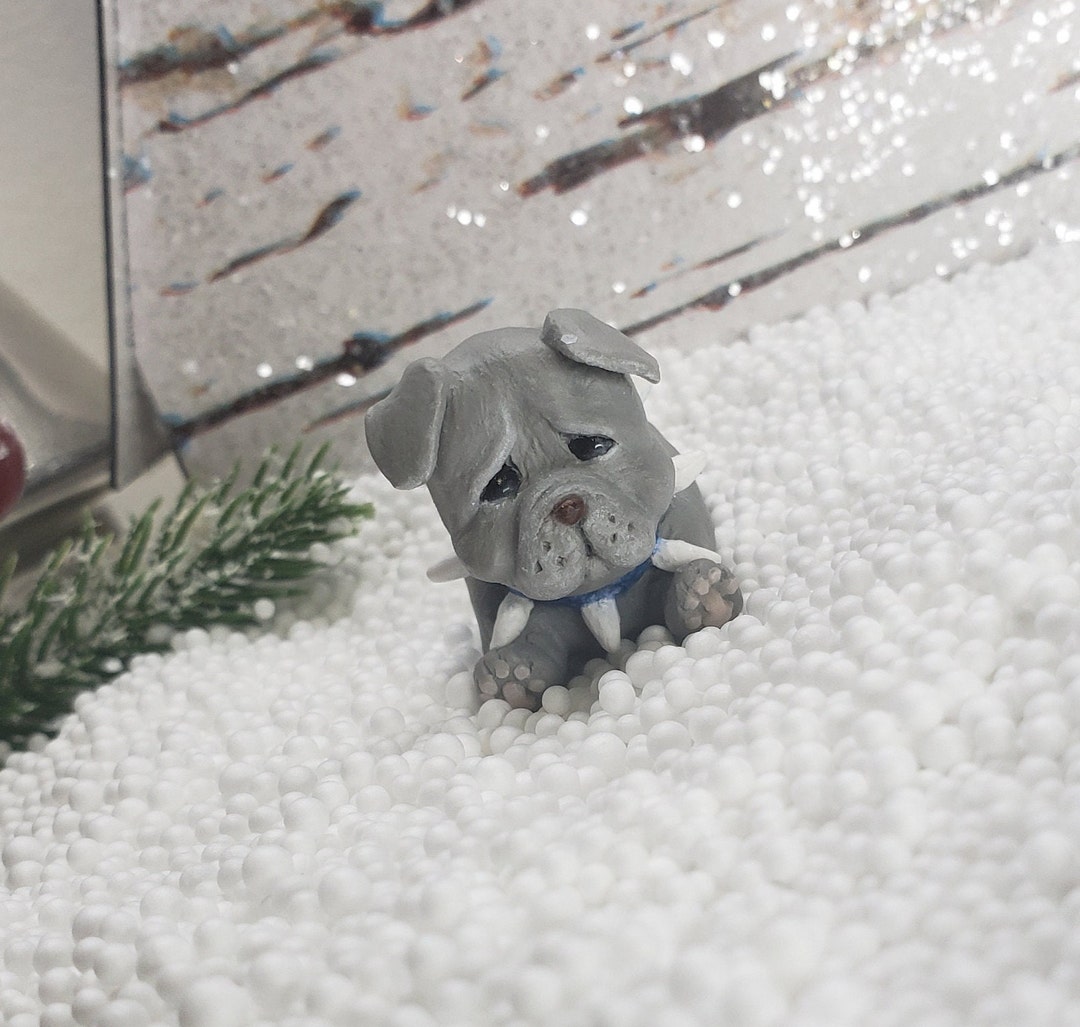 Ffxiv Inspired Bullpup Minion | Handmade Polymer Clay Sculpture ...