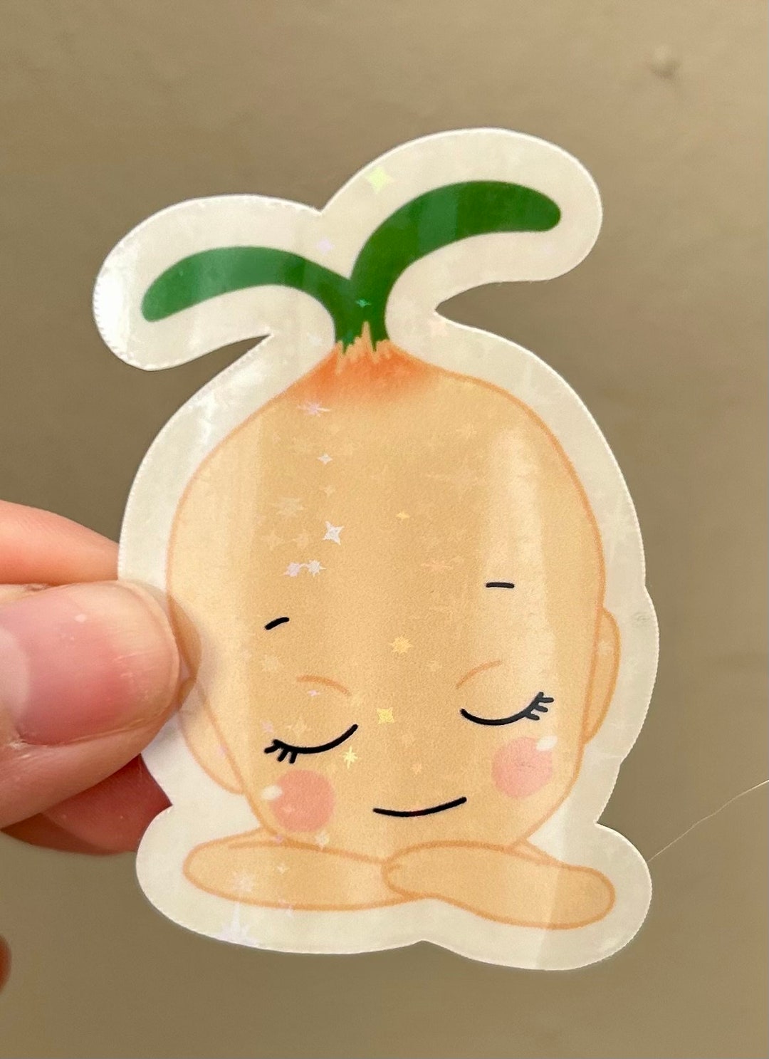 Sprout Sonny Angel Sticker - Glossy Holo Star Sticker - Etsy