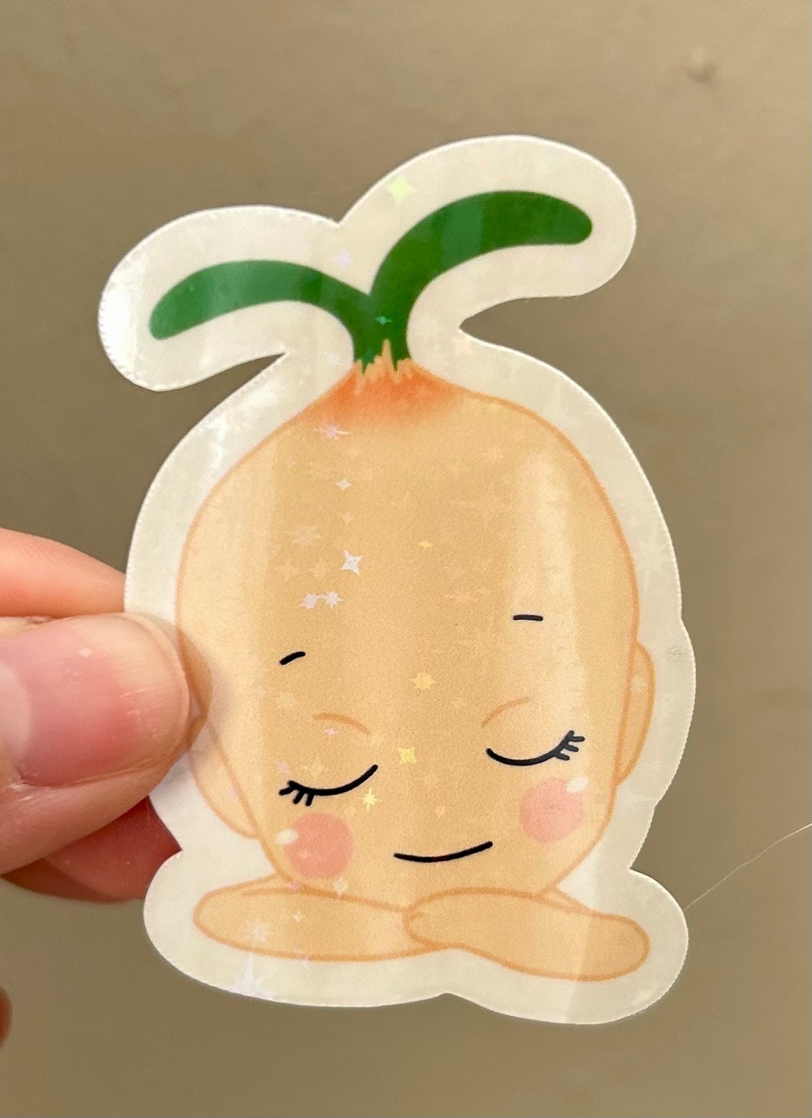 Sprout Sonny Angel Sticker Glossy Holo Star Sticker - Etsy