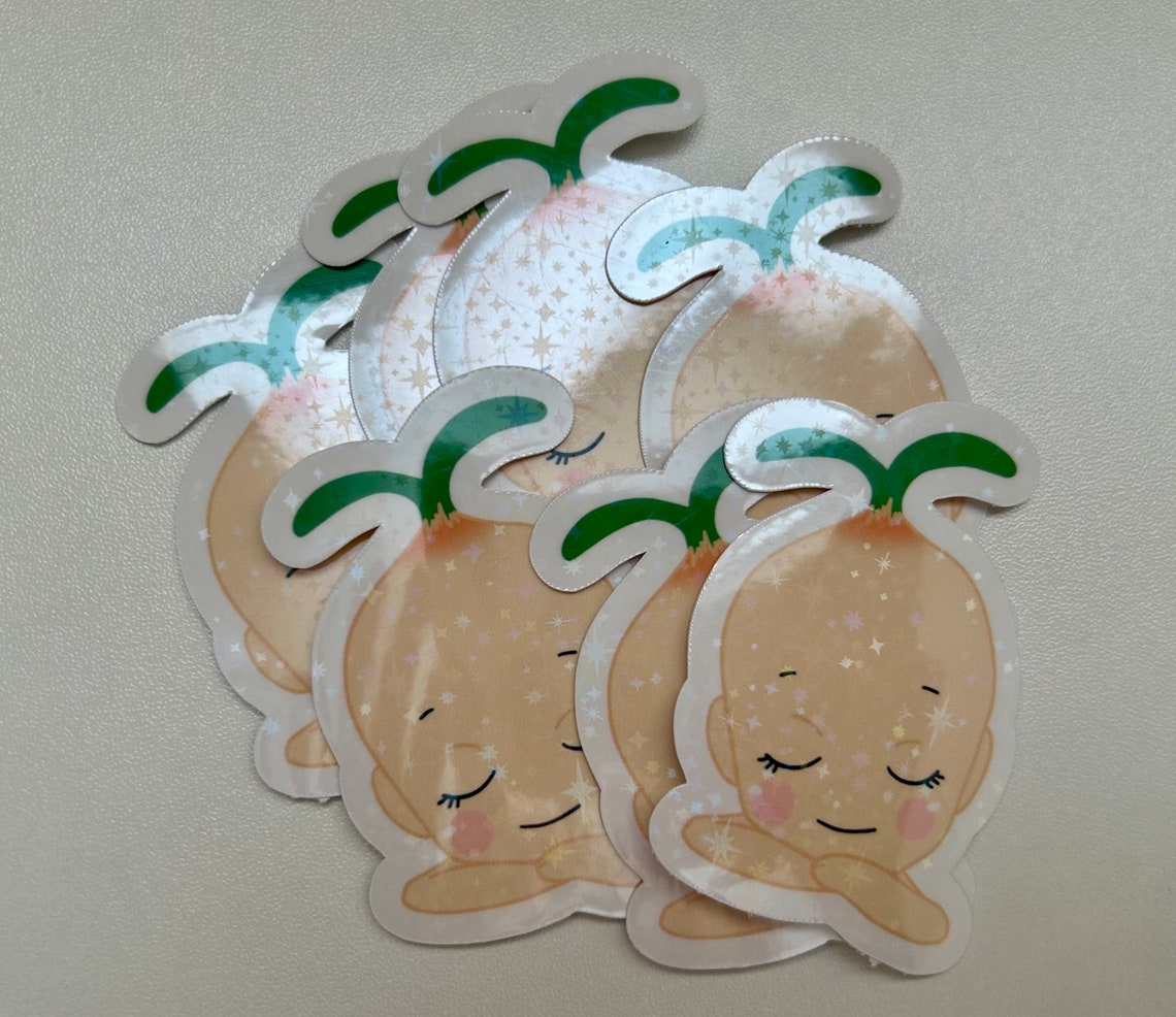 Sprout Sonny Angel Sticker Glossy Holo Star Sticker - Etsy