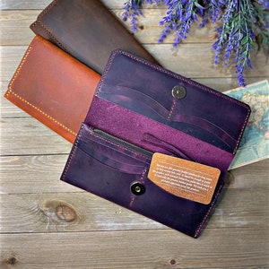 Couple Man & Woman Wallet Set, Hand Made Wallet Gift, Wedding ...