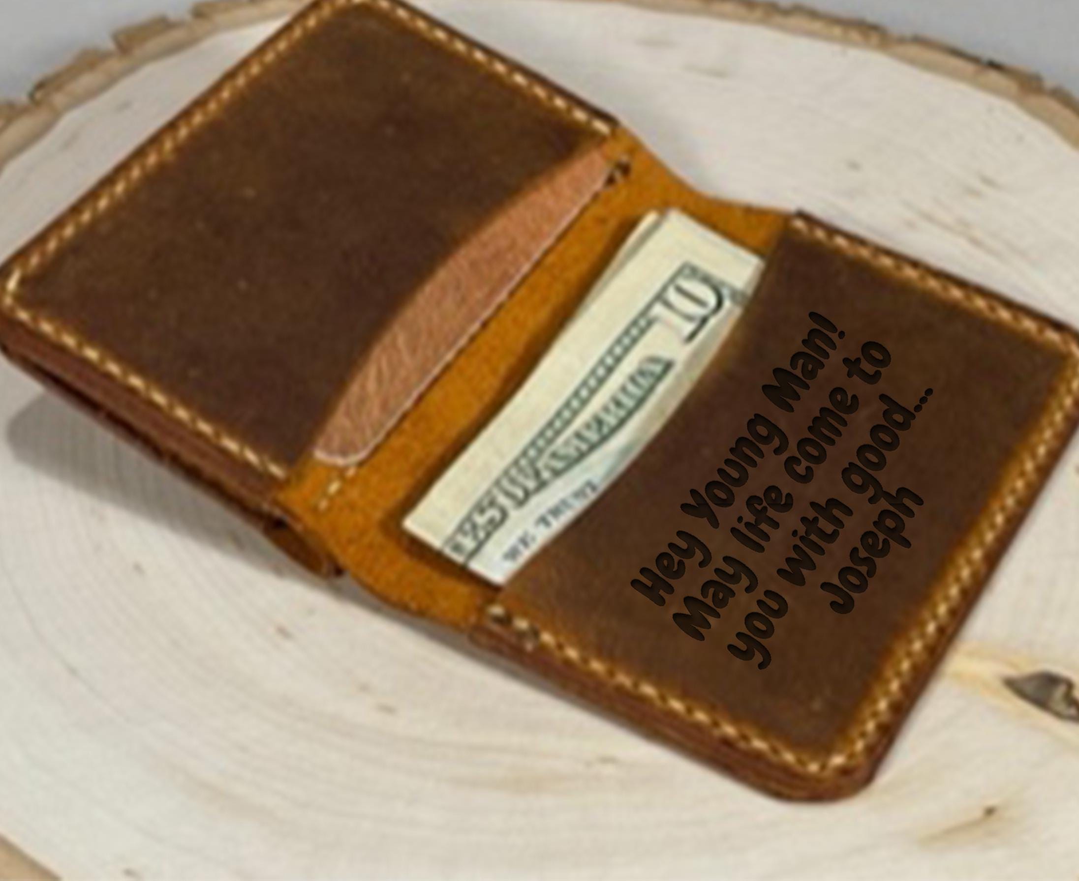 Handwritten Wallet Men, Personalized Wallet Men, Gift for Him, Engraved ...