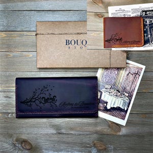 Couple Man & Woman Wallet Set, Hand Made Wallet Gift, Wedding ...