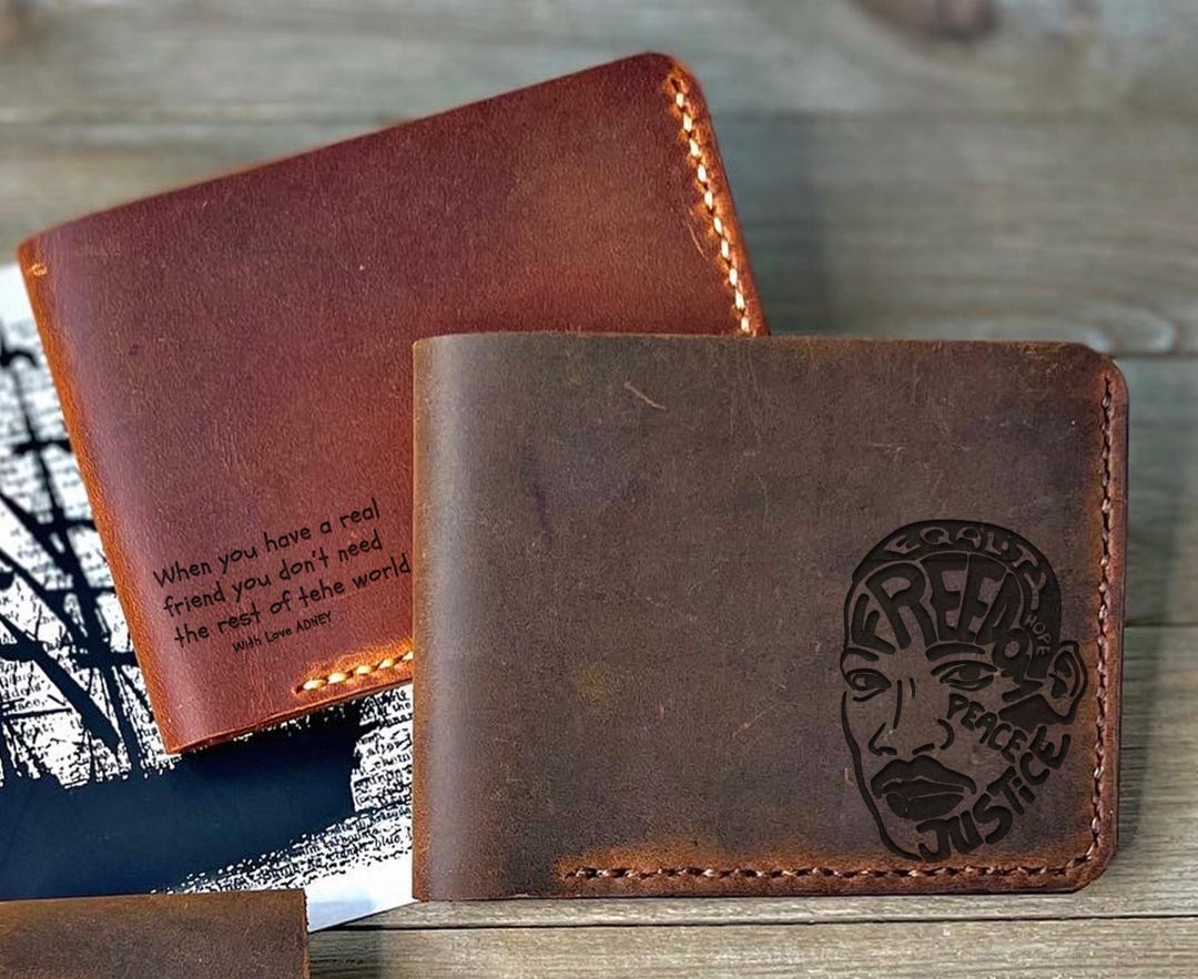 Personalized Men Wallet, Monogram Wallet for Men, Engraved Wallet for ...