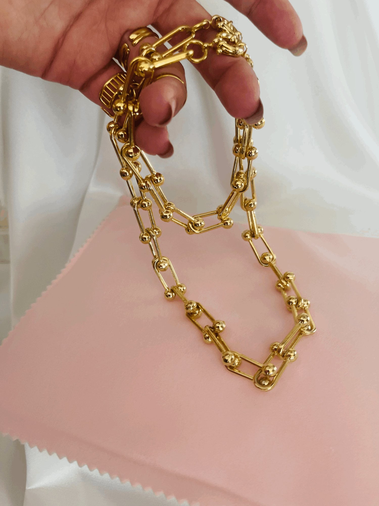The Golden Hardware Choker Necklace Gold Modern Layering Essential ...