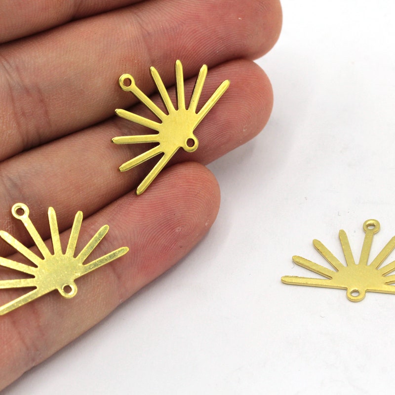 Brass Sun Charm - Etsy